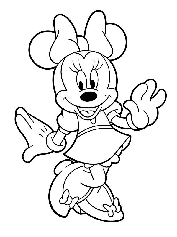 Minnie para Colorir : 50 desenhos para imprimir