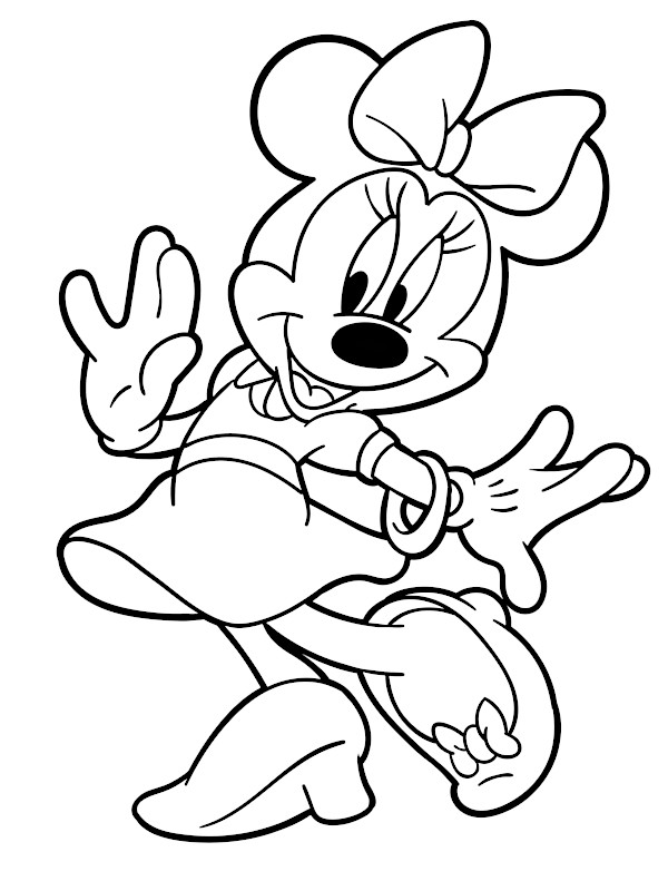 Minnie para Colorir : 50 desenhos para imprimir