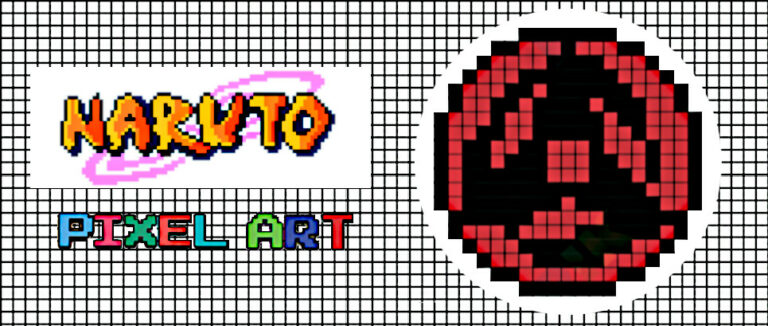 Naruto Pixel Art : 40 desenhos para imprimir