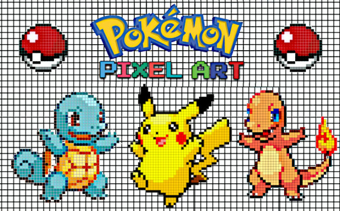 Pixel Art Pokemon : 50 desenhos para imprimir