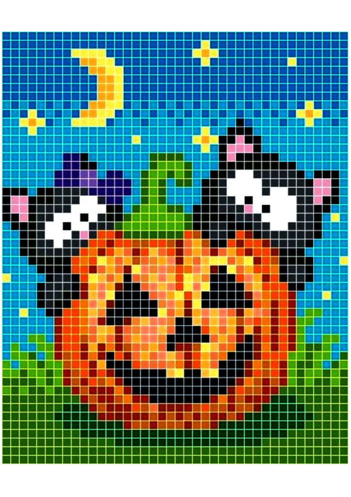 Pixel Art Halloween : 50 desenhos para imprimir