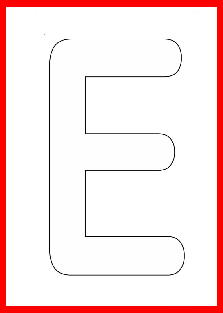 Letra E para Colorir : 15 imagens para imprimir gratuitamente