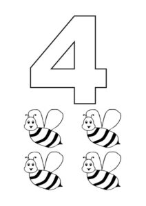 NUMEROS PARA COLORIR : Desenhos para Crianças Imprimirem