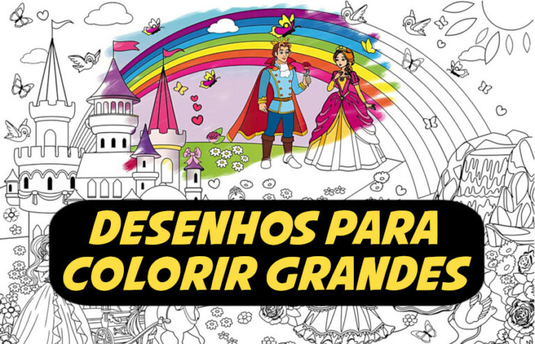Desenhos para Colorir Grandes : 20 imagens para imprimir