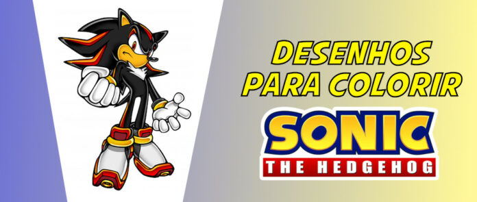 Sonic para colorir : 25 desenhos para imprimir