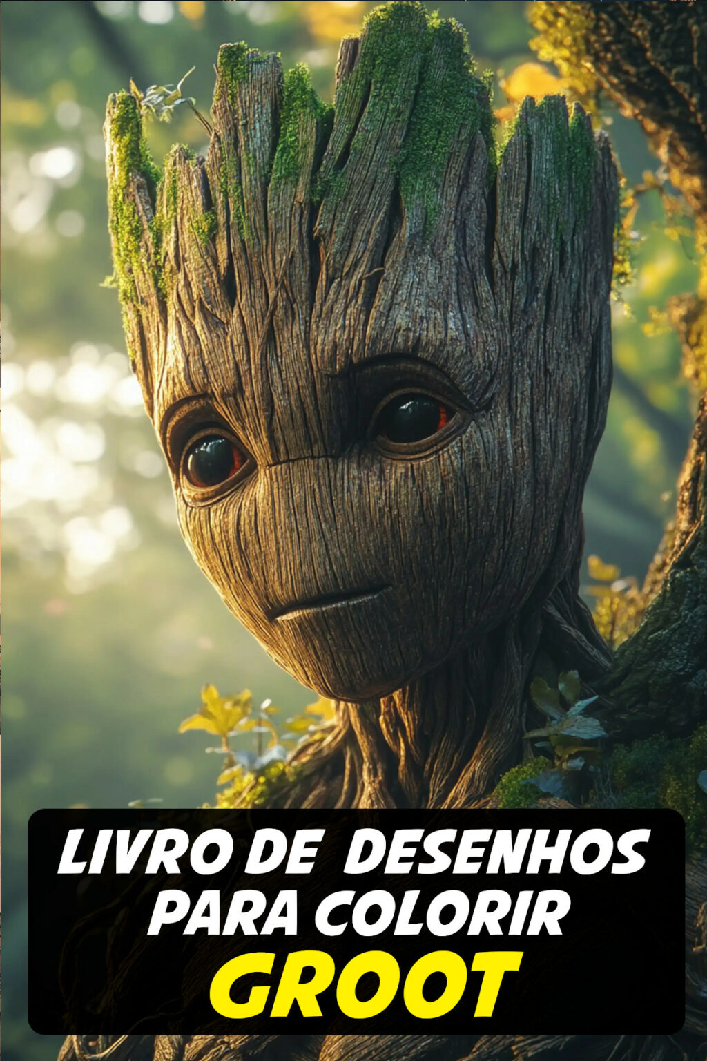 Groot para Colorir : 20 Desenhos e 1 Livro para imprimir