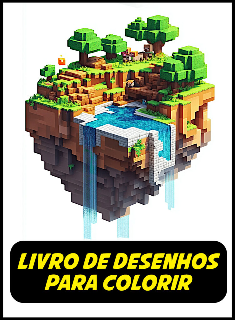 Minecraft para Colorir : imprimir 20 desenhos (PDF e JPG)