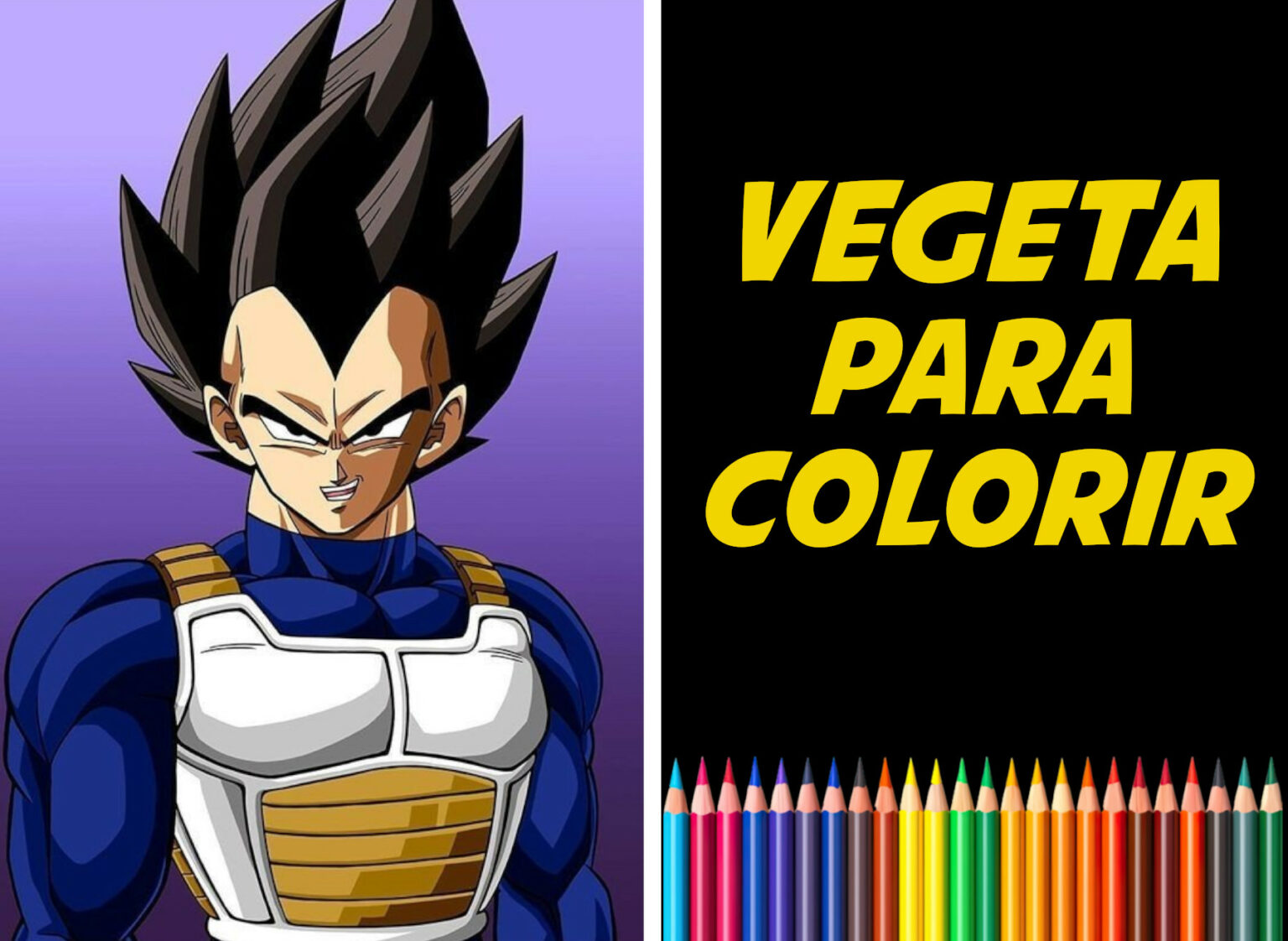 Vegeta para colorir : 29 Desenhos para imprimir (PDF e JPG)