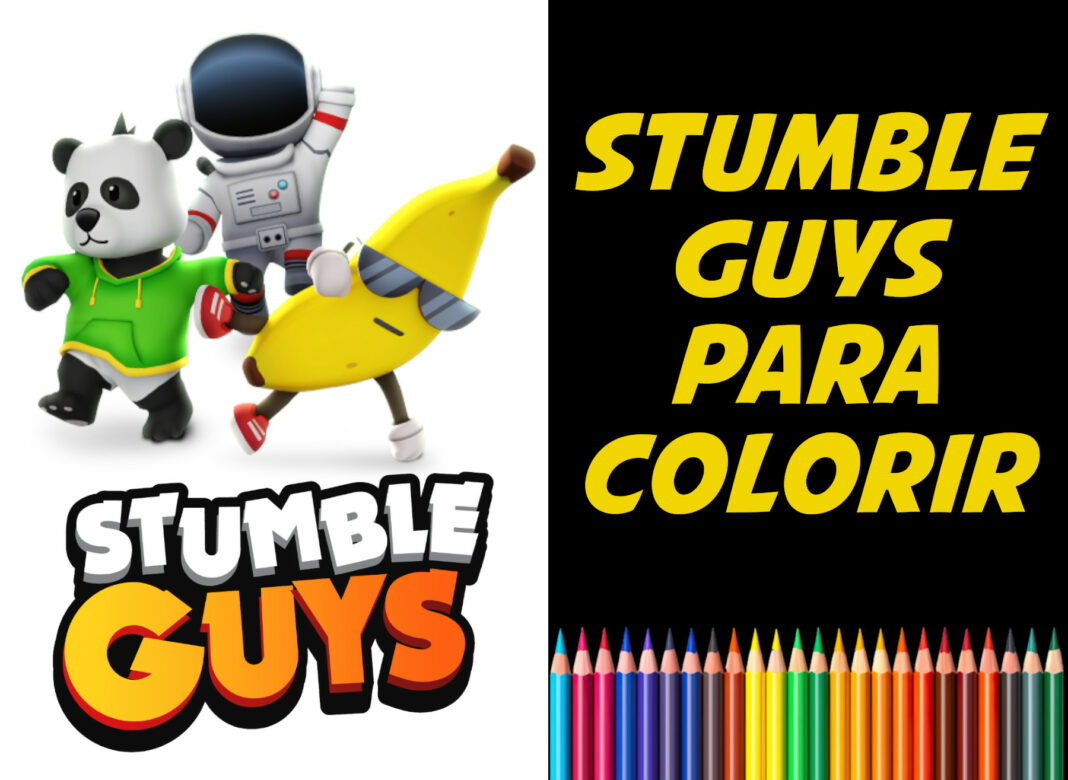 Stumble Guys para Colorir : 30 desenhos para imprimir